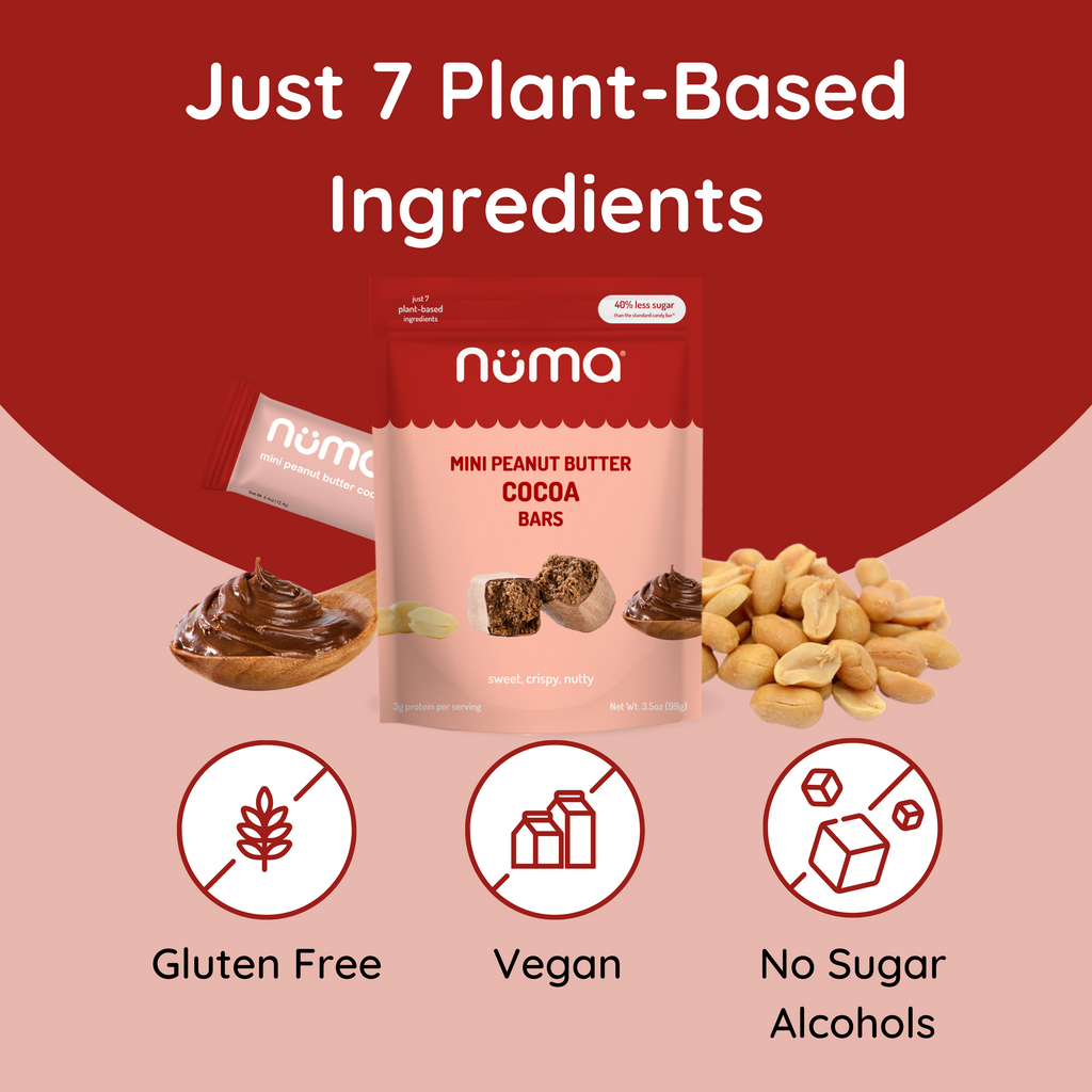 Mini Peanut Butter Cocoa Bars – Numa Foods